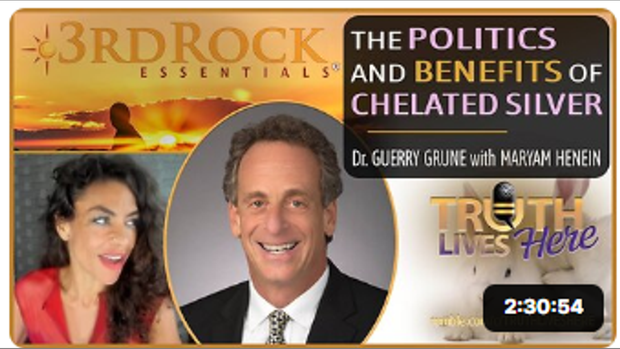 The Politics and Benefits of Chelated Silver with Dr. Guerry Grune ...