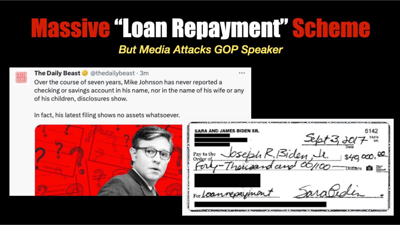 Massive Loan Repayment Scheme But Media Attacks GOP Speaker - Brighteon.com