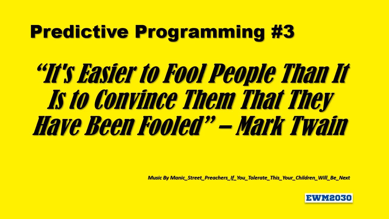 Predictive Programming #3 - Brighteon .com