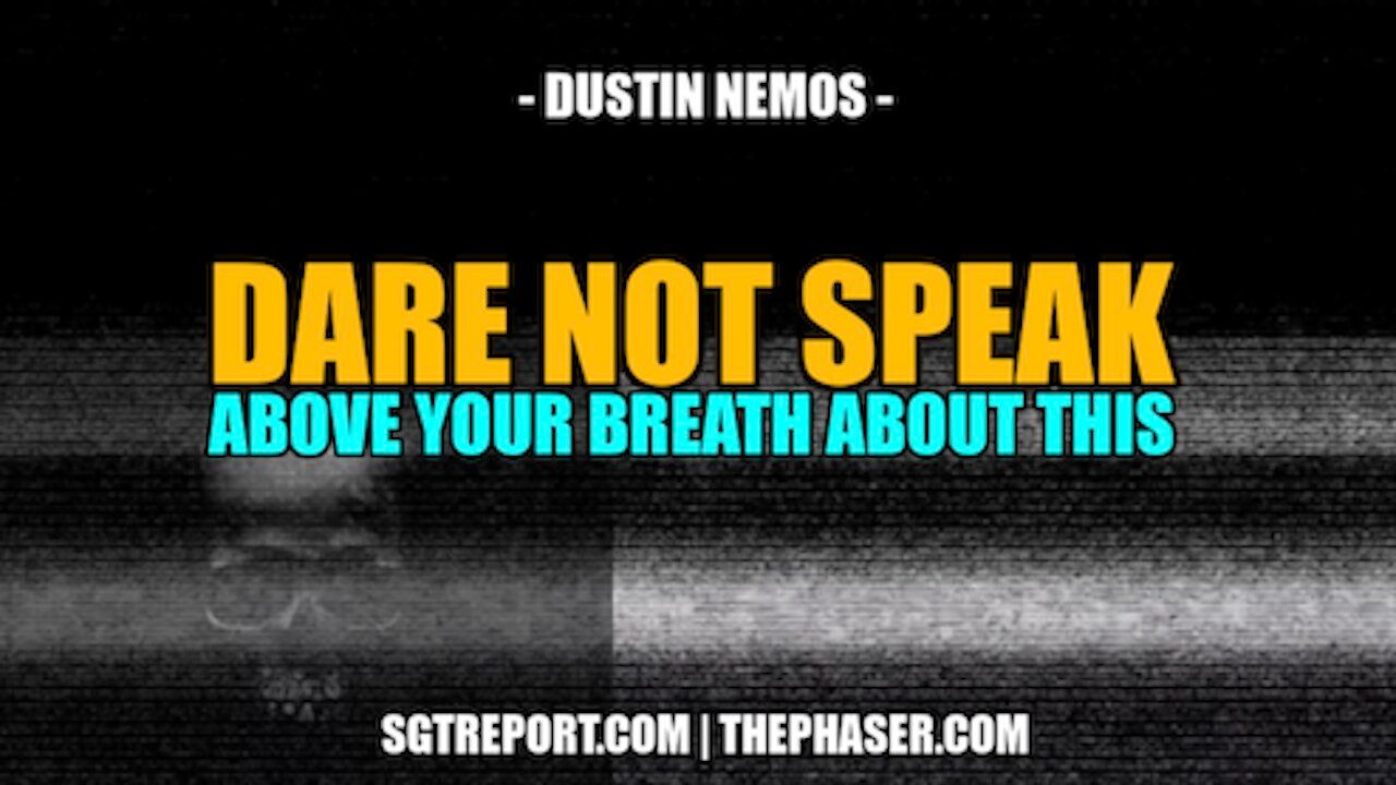 SHADOW BANNED! DARE NOT SPEAK ABOVE YOUR BREATH ABOUT THIS - DUSTIN ...