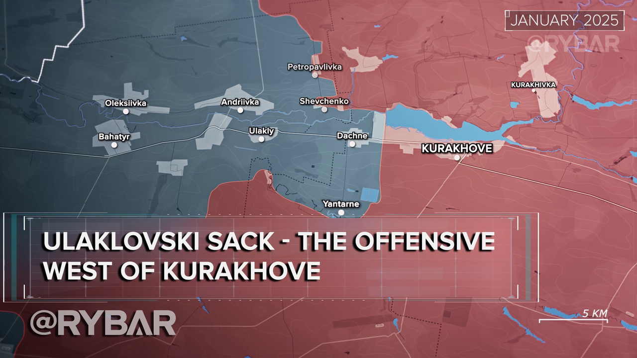 Situation in Ulanok and the offensive west of Kurakhovo - The Rybar's ...