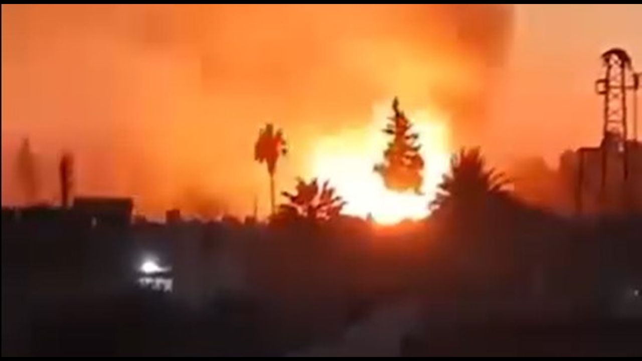 Russian airstrike west of Aleppo - ammo cook-off - Brighteon.com