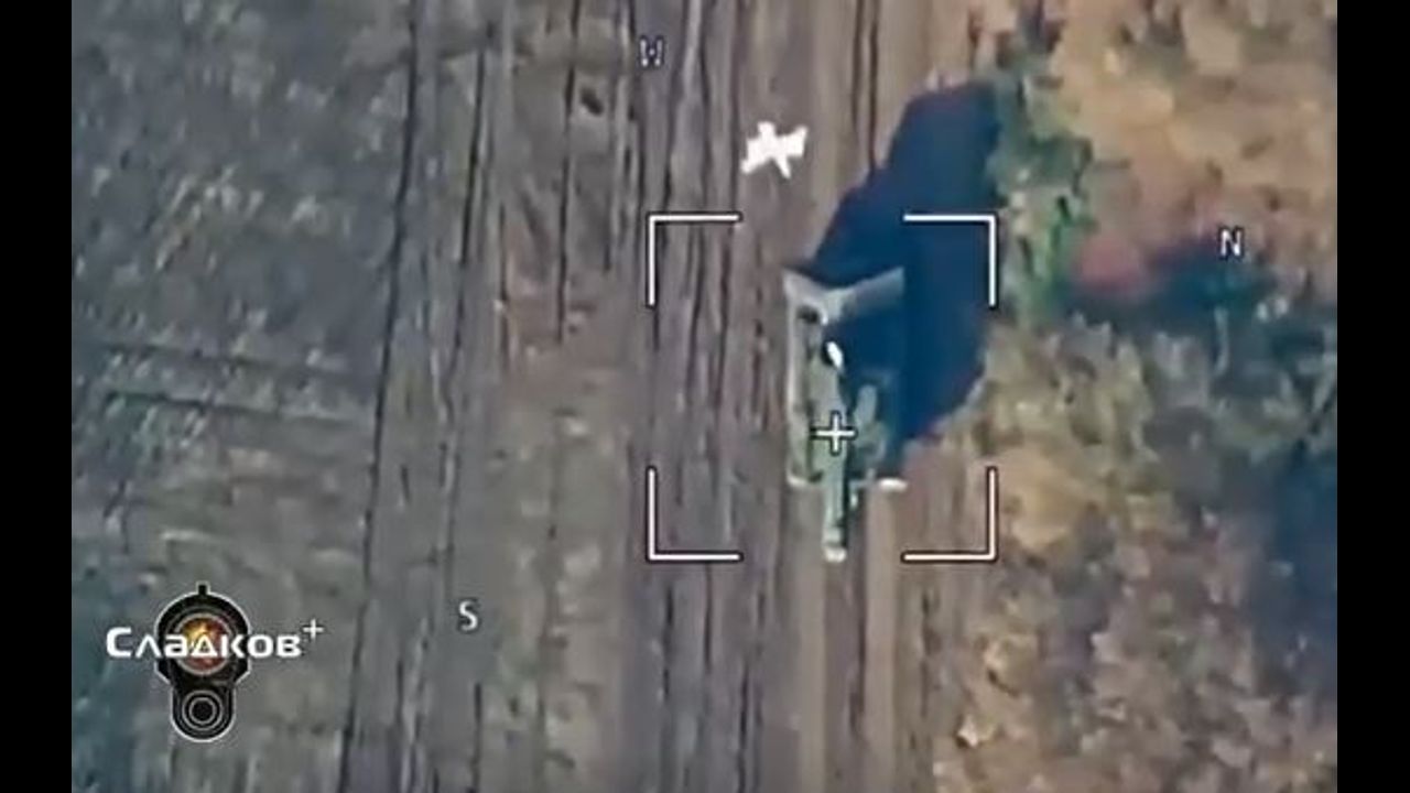 Another video of the use of the 'Lancet' UAV on the Ukrainian BAT-2 ...