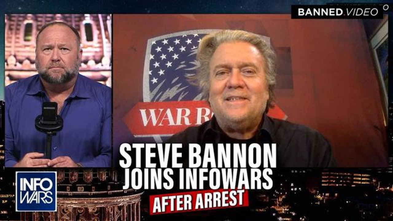 Steve Bannon & Alex Jones After Arrest To Rally Patriots For New ...
